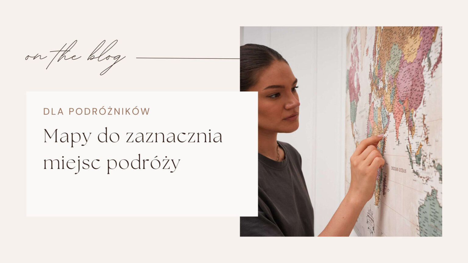 Mapy do zaznaczania miejsc podróży - Canvascale